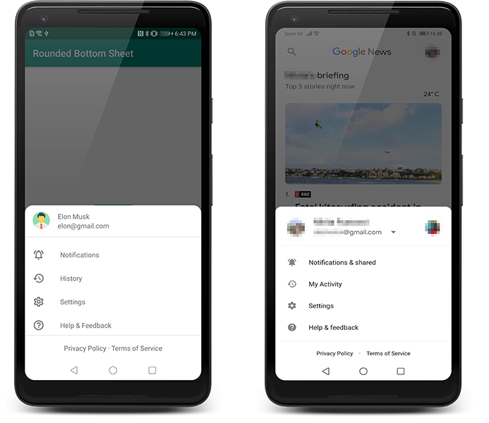 Rounded Bottom Sheet. Okay, so we all have seen Google’s… | by Nikita ... Rounded Bottom Sheet. Okay, so we all have seen Google’s… | by Nikita ...