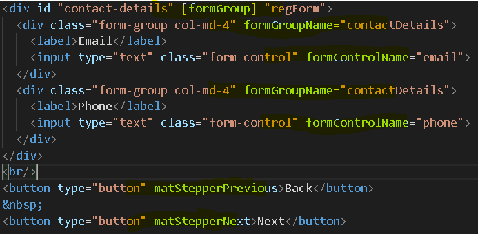 Angular Material Stepper Example with single Reactive Form across multiple child components!