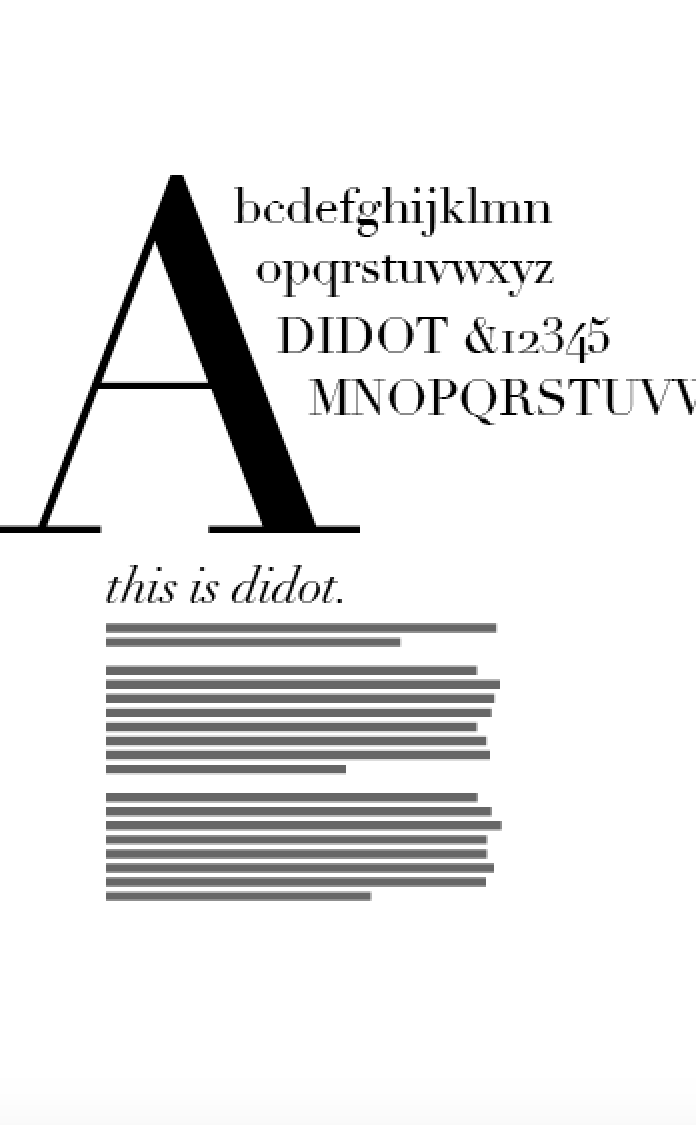 CDF Project 3, Part 2. The History of Didot | by Linda Xia | Medium