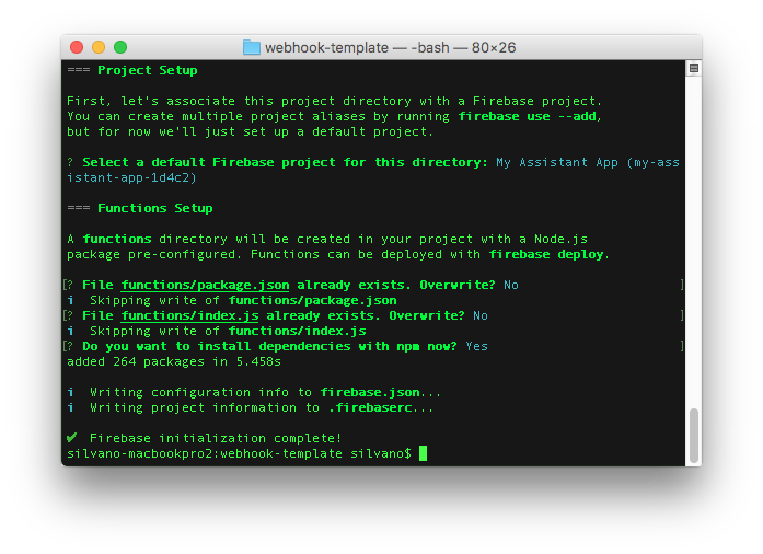 Deploy your Assistant app fulfillment webhook using Cloud Functions for Firebase. | by Silvano ...
