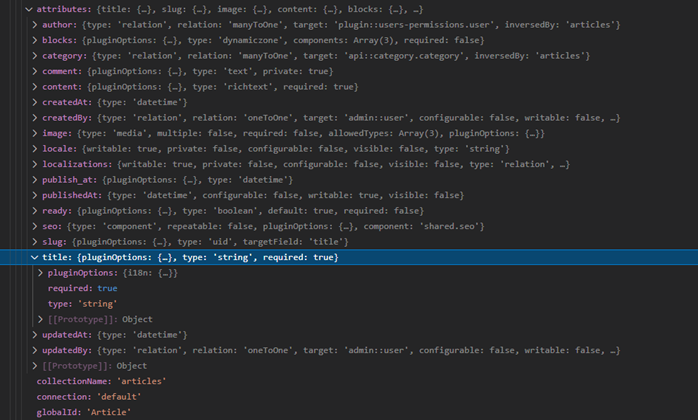 Strapi: How to crawl Strapi Content-Types and get textual or numeric ...