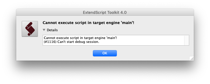 ExtendScript Toolkit Debugger Error #1116 | by Ash Ryan Arnwine | Adobe Tech Blog | Medium