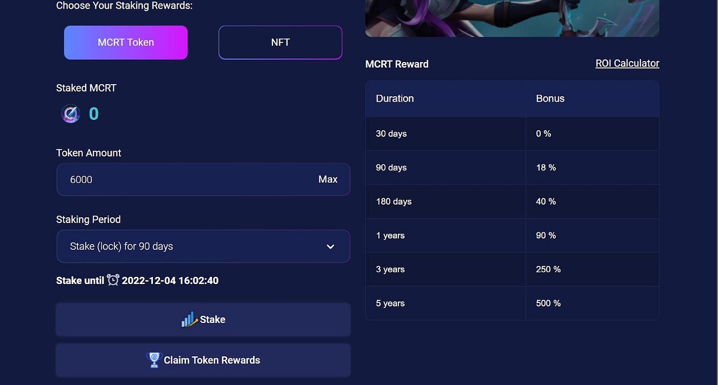 $MCRT Staking Tutorial. Hello MagicCrafters! We are often asked… | by ...