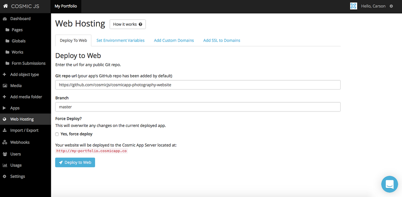 Build an Online Portfolio in 4 Steps | by Carson Gibbons | HackerNoon.com | Medium