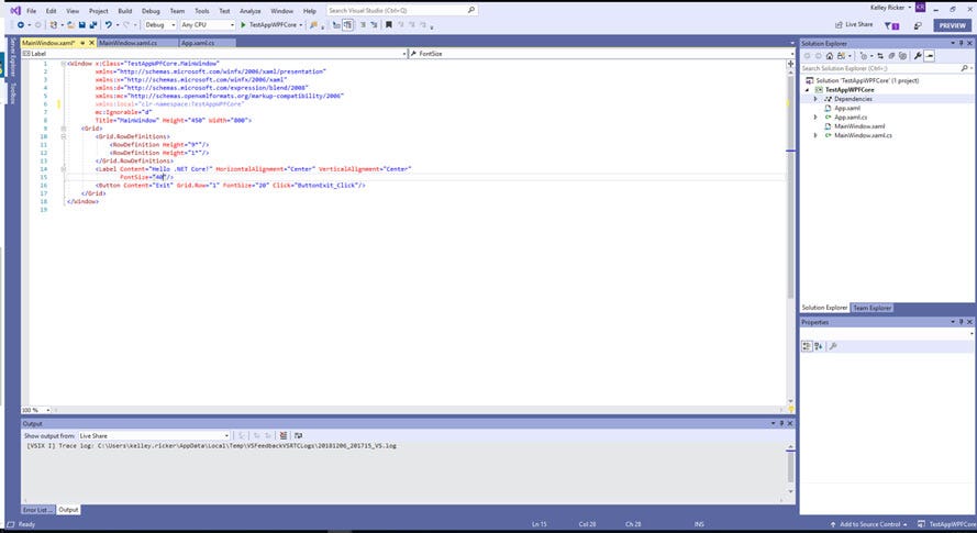 Using the .NET Core 3.0 Preview with WPF | by GrapeCity Developer Solutions | GrapeCity | Medium