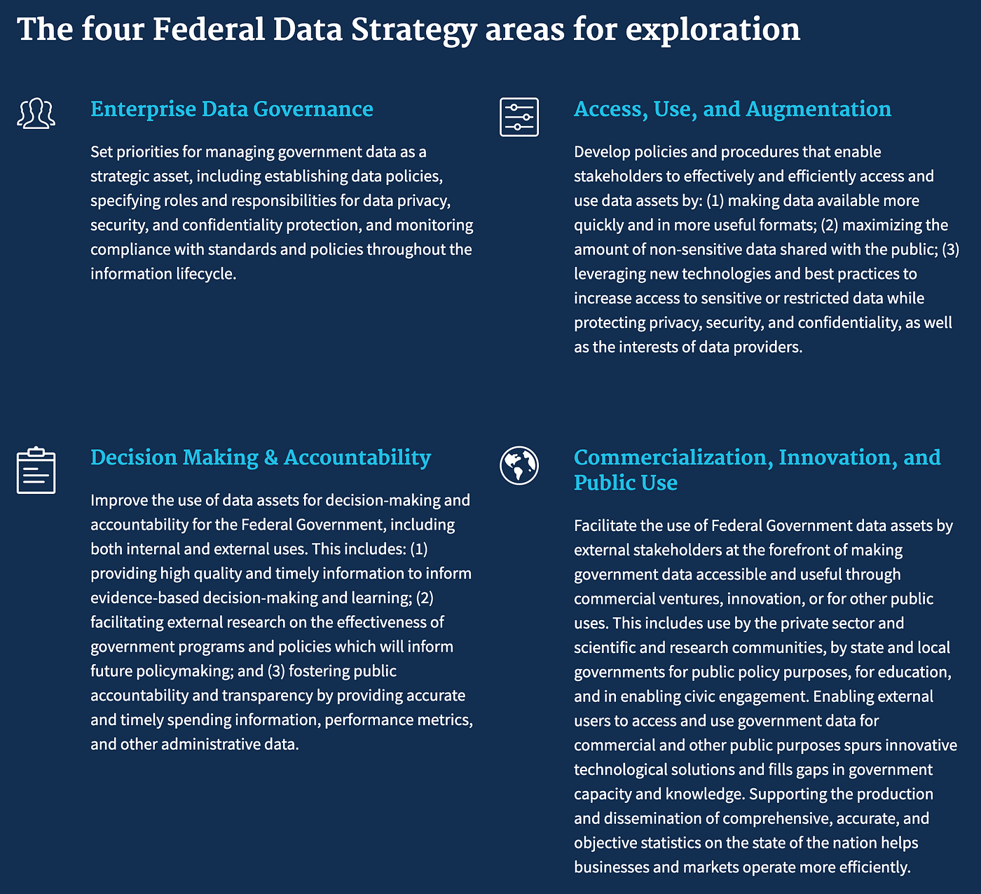 Look into the Federal Data Strategy of US | by Kai Sky Shi | Medium