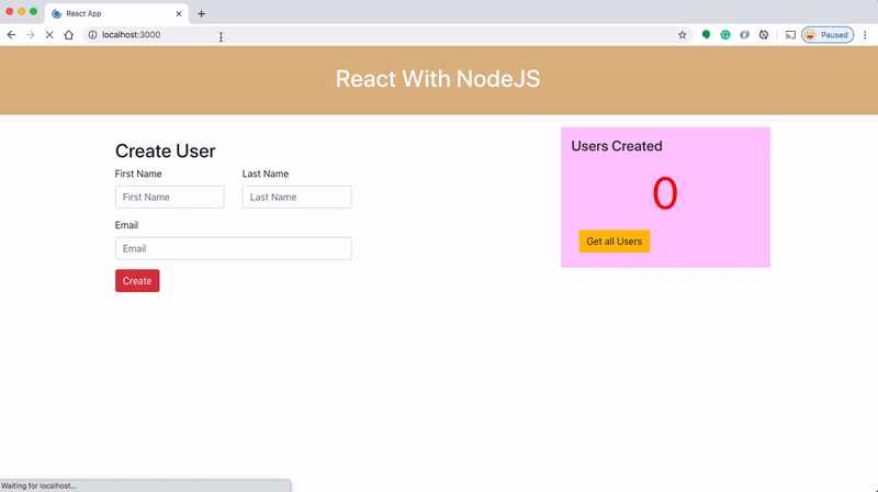 Dockerizing React App With Nodejs Backend By Bhargav