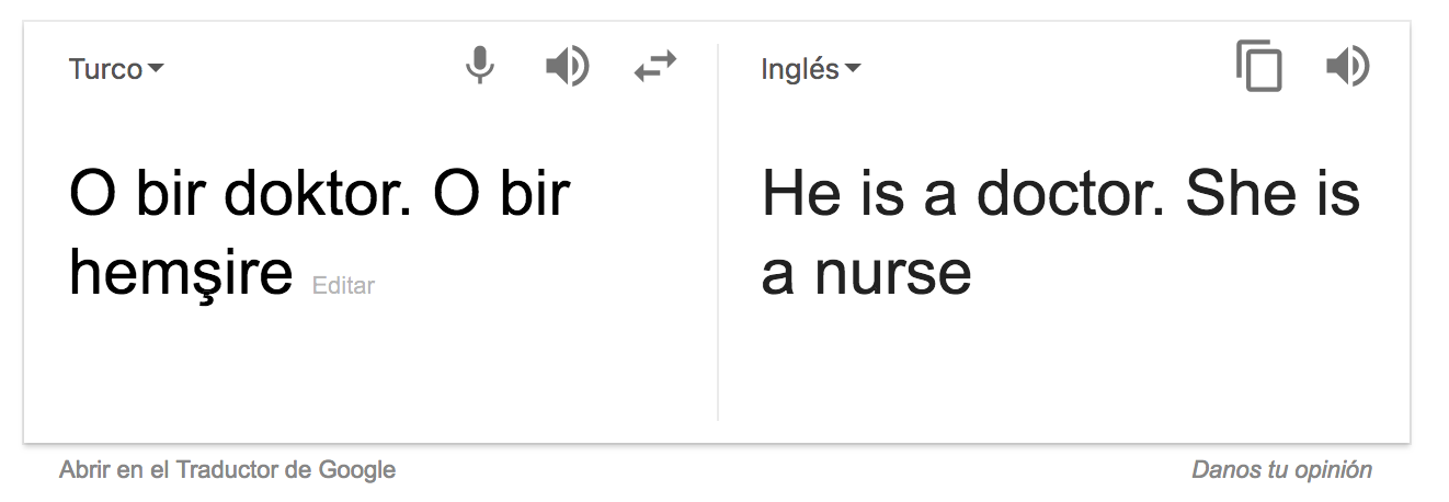 Google Translate Identifies Secretaries as Women and Engineers as men ...