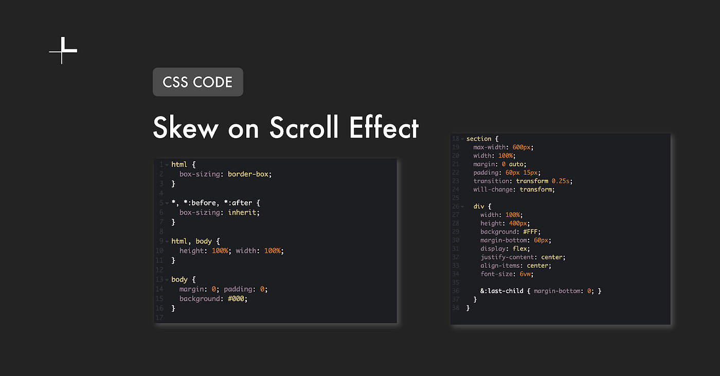 How To Create An Easy Skew On Scroll Effect By Speer Medium 