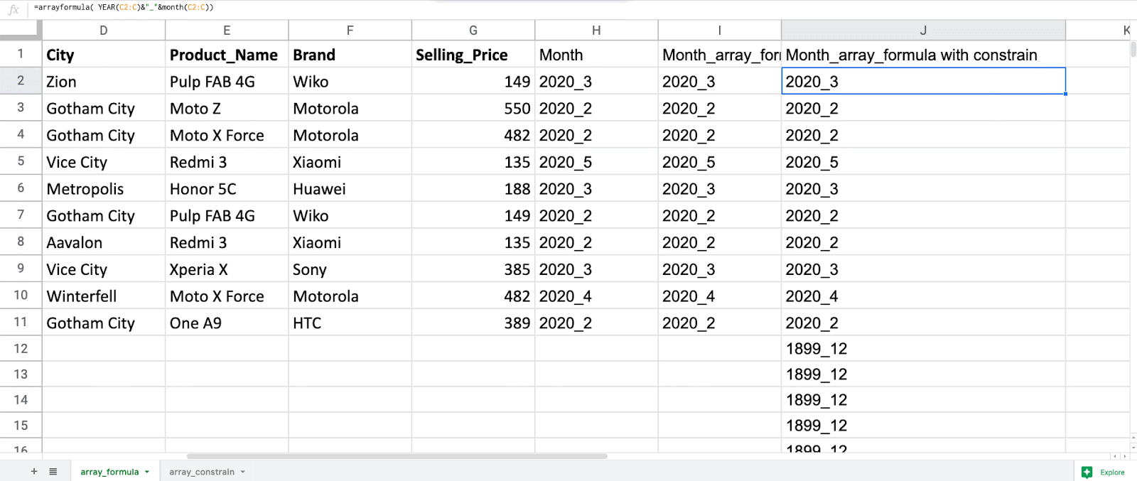 How To Use The Google Sheets Array Formula | by Jonathan Parisot | Medium