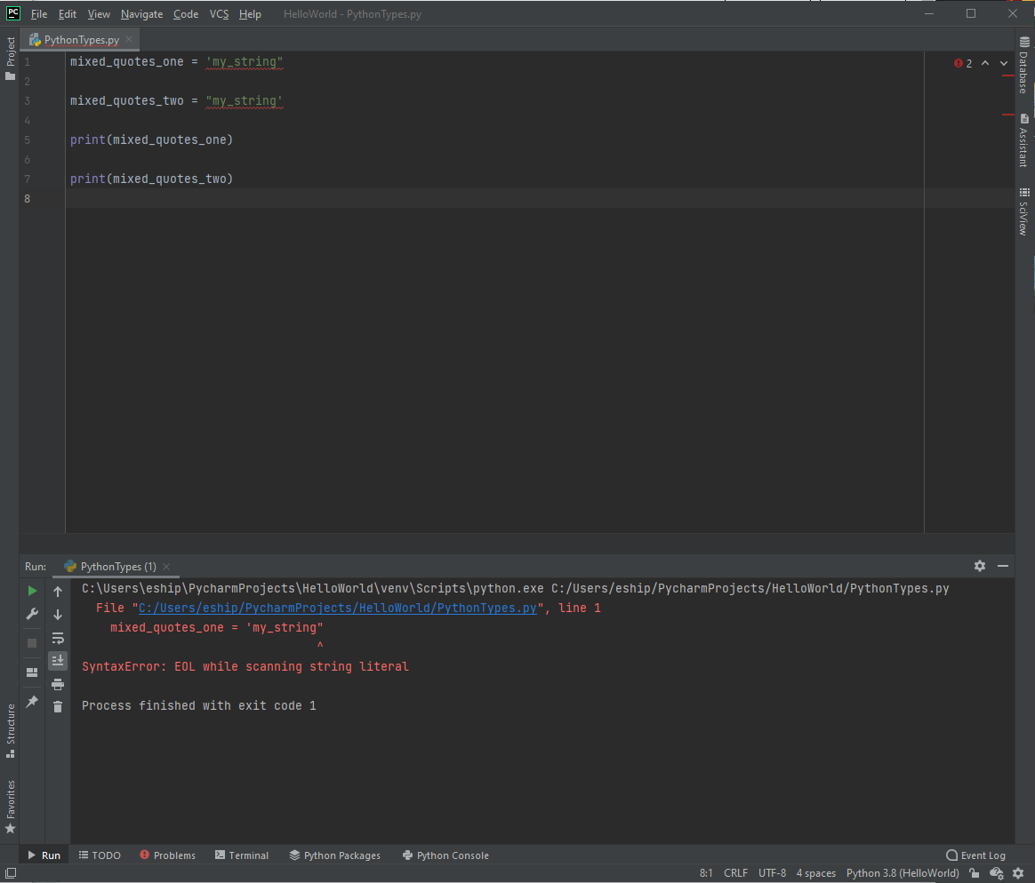 First Principles Python Part 3: Data Types | by Enrico Shippole | Medium