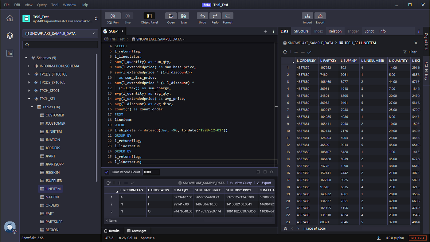 First Data Warehouse Experience with Snowflake