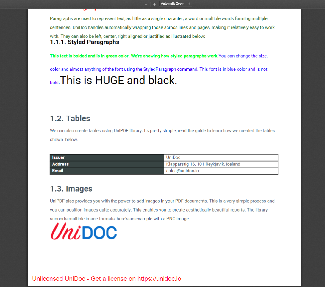 Creating Pdf Reports In Golang Creating High Quality Pdf Reports Can By Unidoc Golang