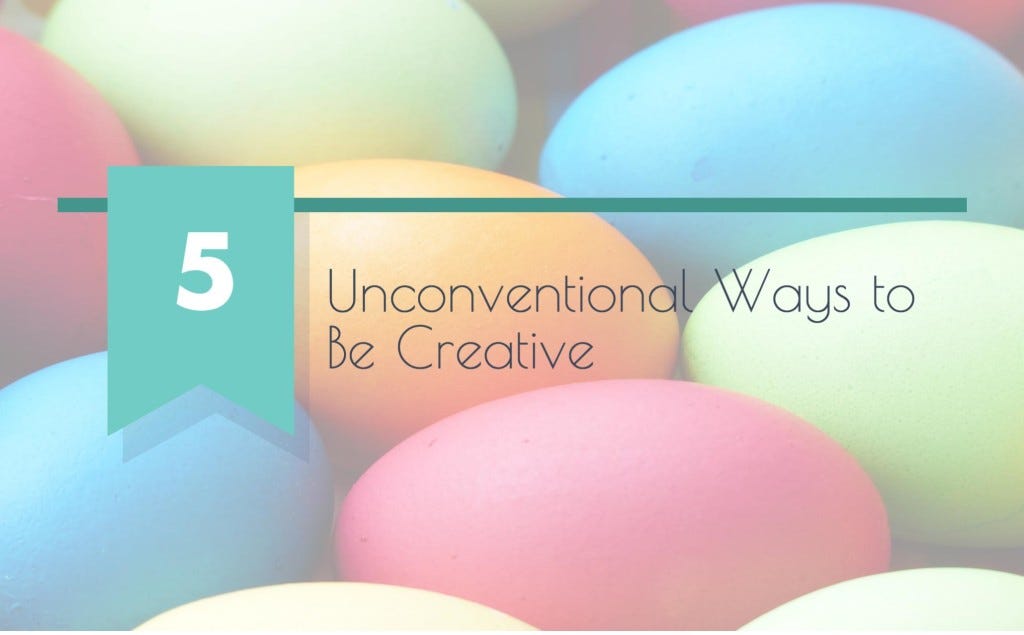 Unconventional Ways to Get Your Creative Juices Flowing | by Daniel Tay ...