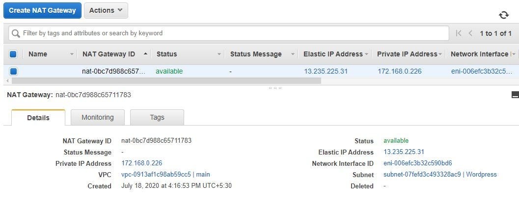 Hosting WordPress Application on AWS: Introducing NAT gateway and Bastion Host | by Mohit Singh ...