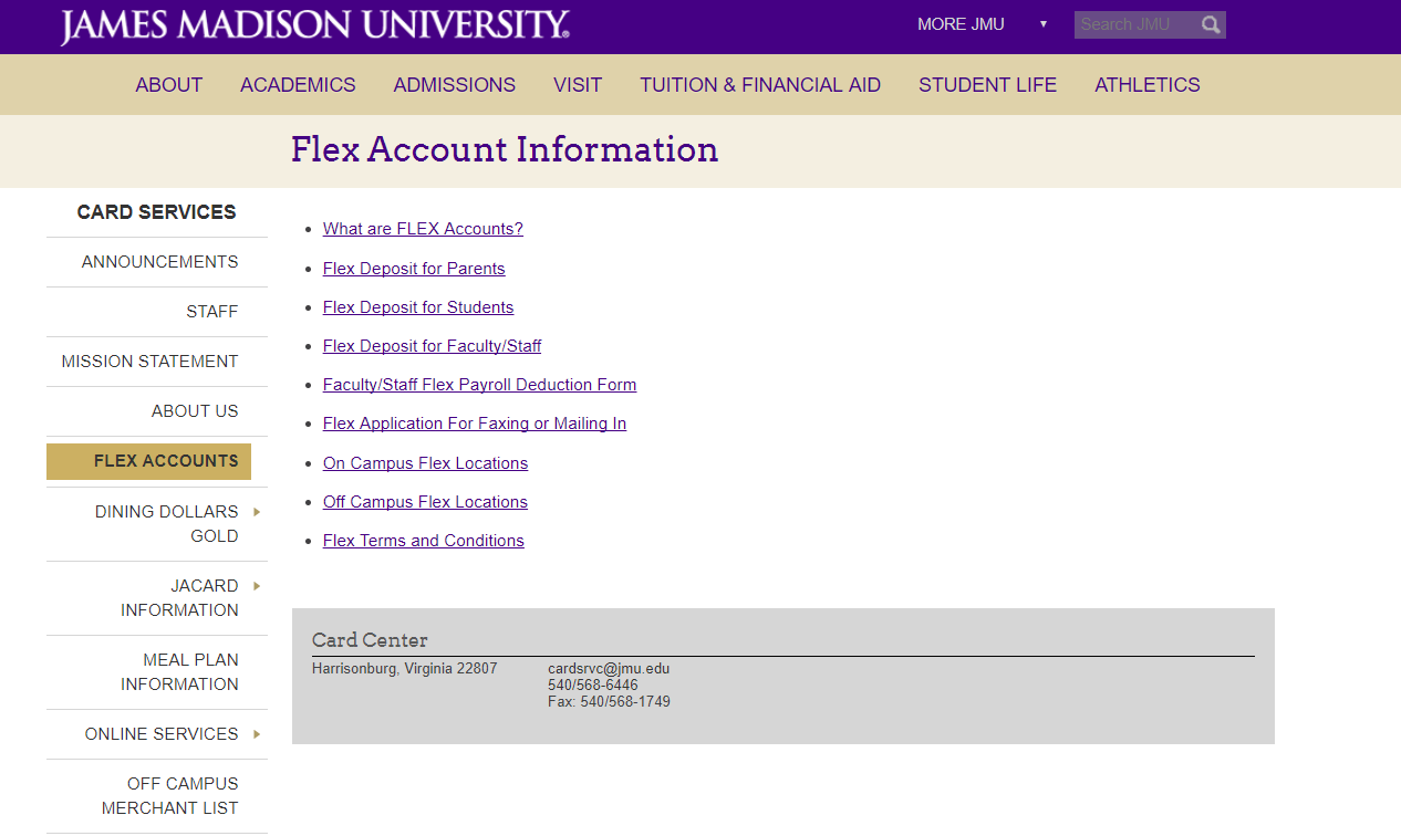 Bad JMU Design — Card Services Page | by Obi Chukwuezi | Medium