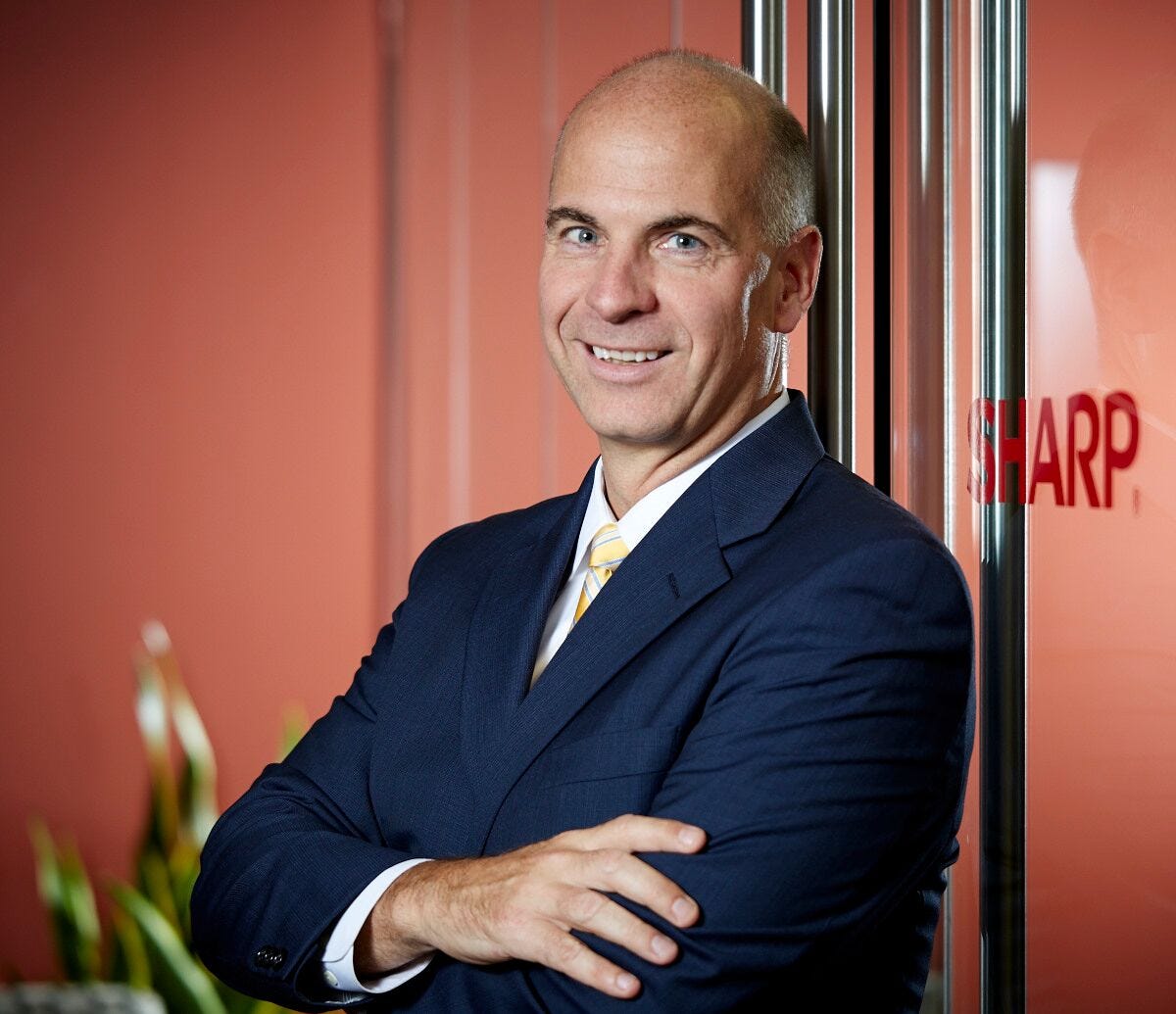 Mike Marusic, CEO of Sharp Imaging and Information Company of America ...