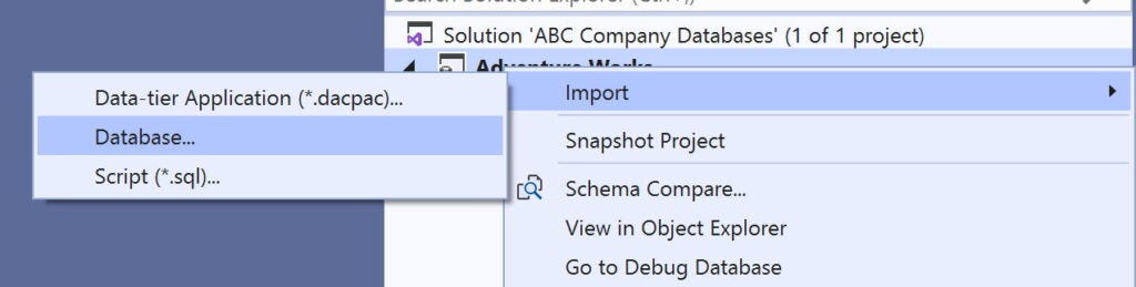 Create Your First Visual Studio Database Project | by Bob Blackburn ...
