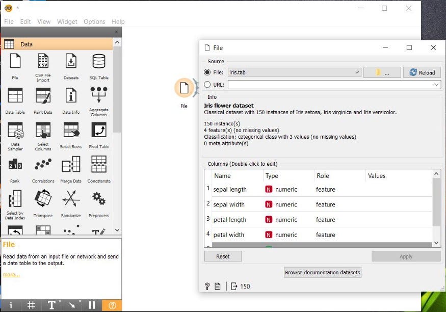 Data Science (Practical-4)Getting Started with Orange Tool | by Shivam ...