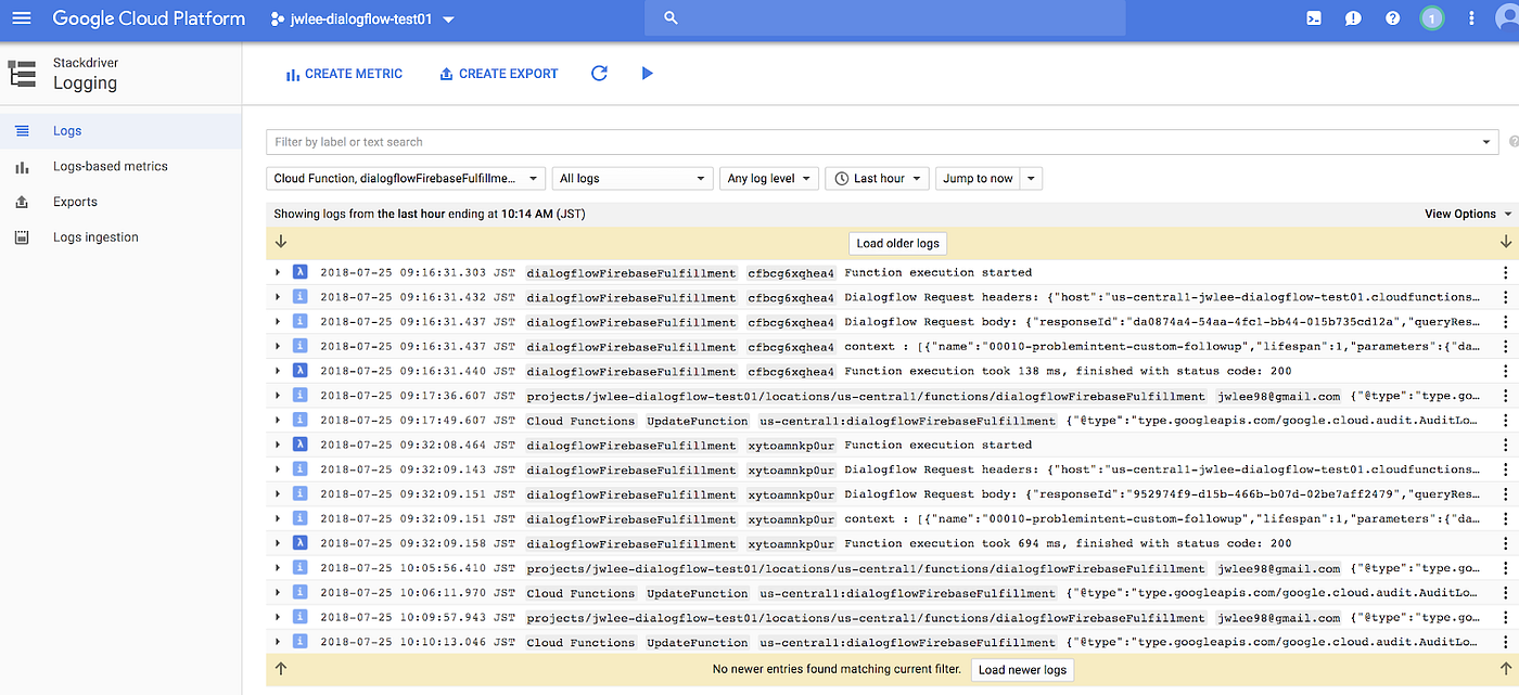 [GCP]Dialogflow 를 이용한 간단 챗봇 만들기 2탄 — Fulfillment | by 이정운 (Jungwoon Lee ...