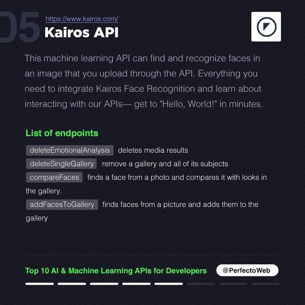 Top 10 AI & Machine Learning APIs | by Ruslan Galba | @hellotegra | Medium