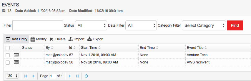 Creating an Event Module with Solodev - web design by solodev - Medium