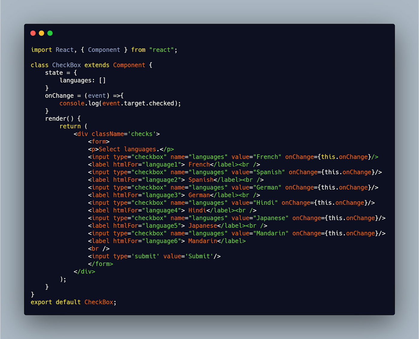 Handling Multiple Checkboxes in React | CodeX Handling Multiple Checkboxes in React | CodeX