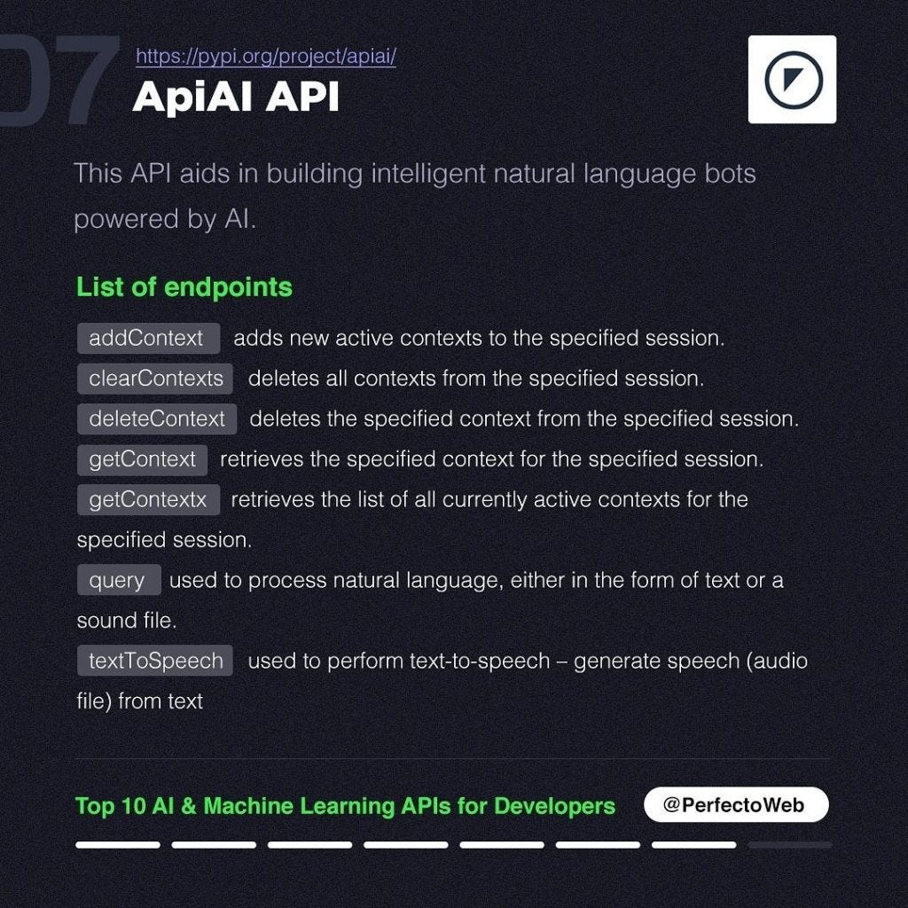 Top 10 AI & Machine Learning APIs | by Ruslan Galba | @hellotegra | Medium