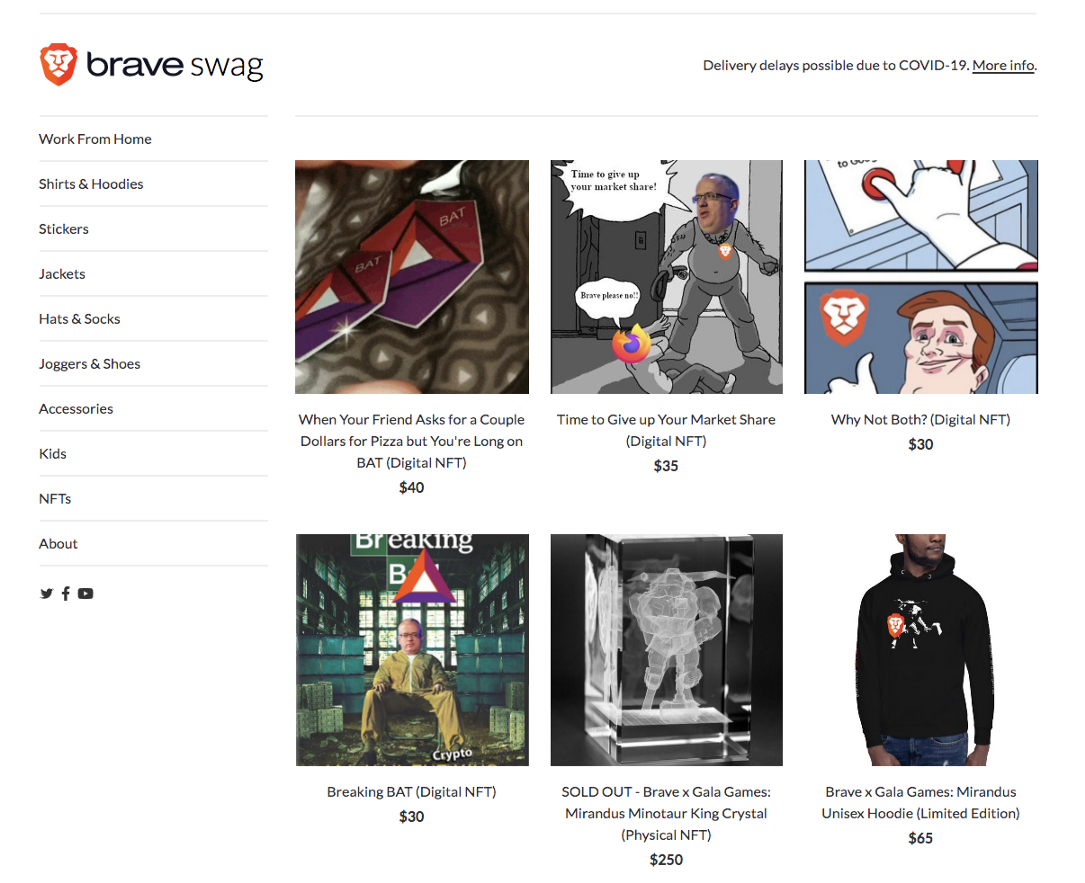 Brave Amplía su Asociación con Origin para Ofrecer NFT en la Tienda Brave | by Moisés Sosa ...