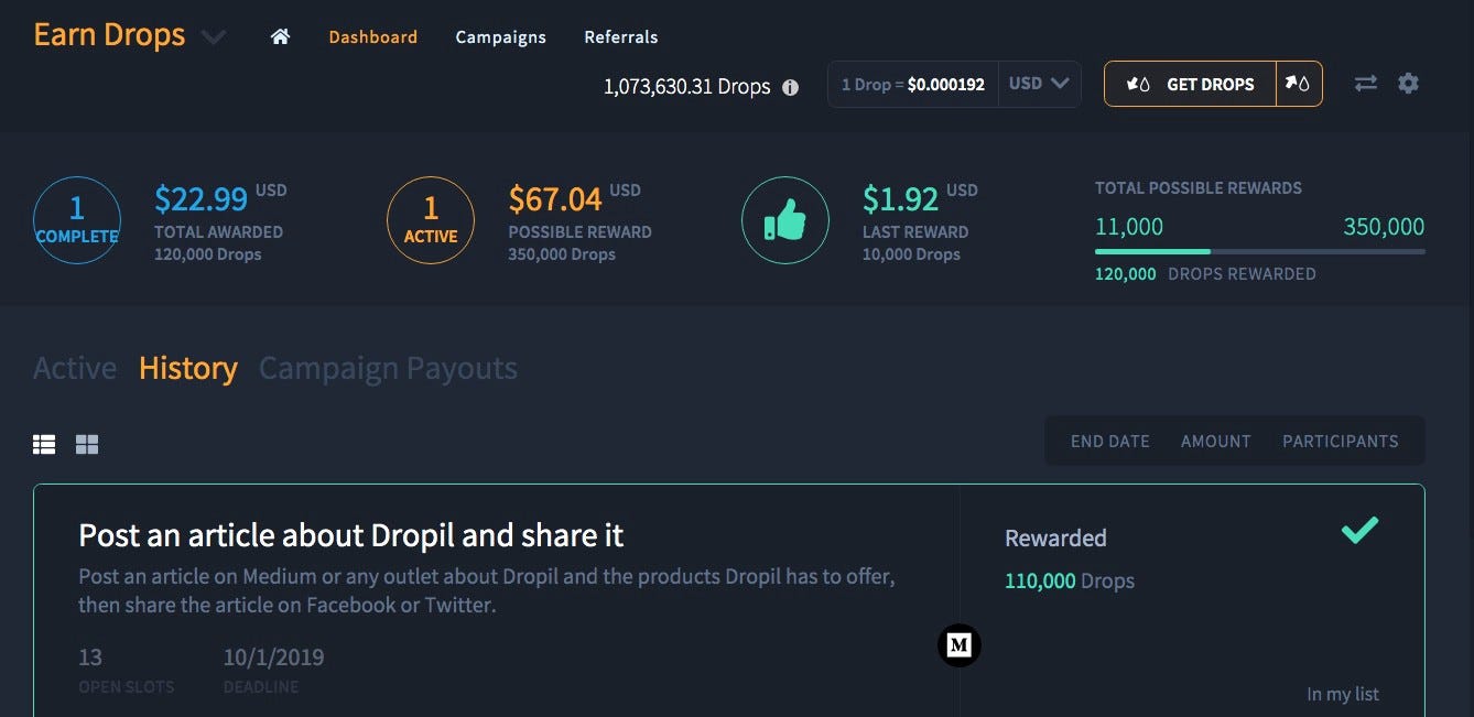 Dropil: Tools for Success in my Crypto Tool Box! | by Brahim Movic | Medium
