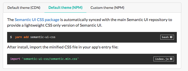 Semantic UI React. A Brief Intro | by Conrad Robinson | Medium
