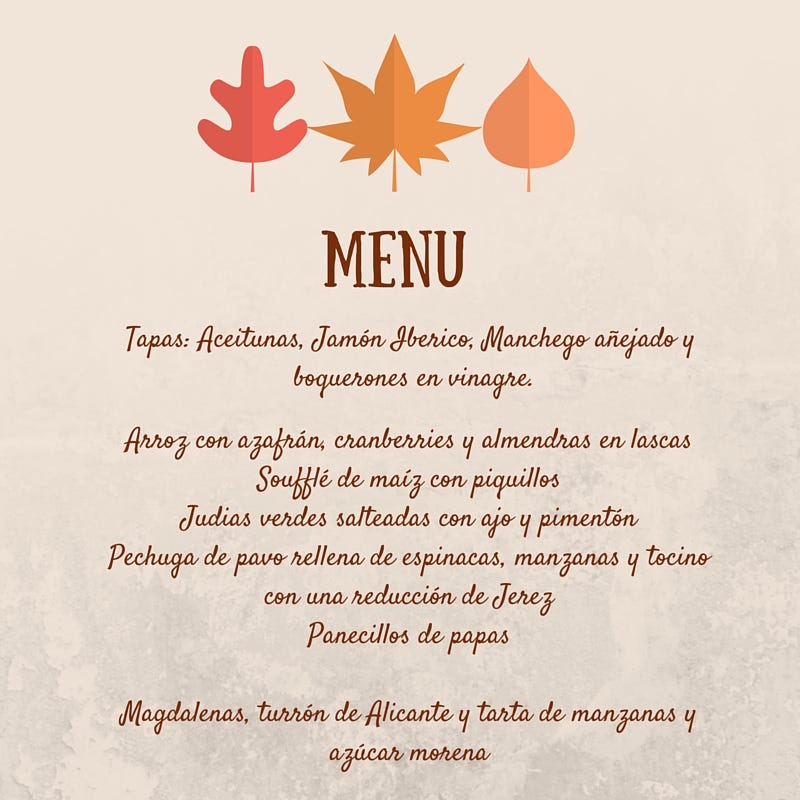 My Spanish inspired thanksgiving dinner | by Gaila | Medium