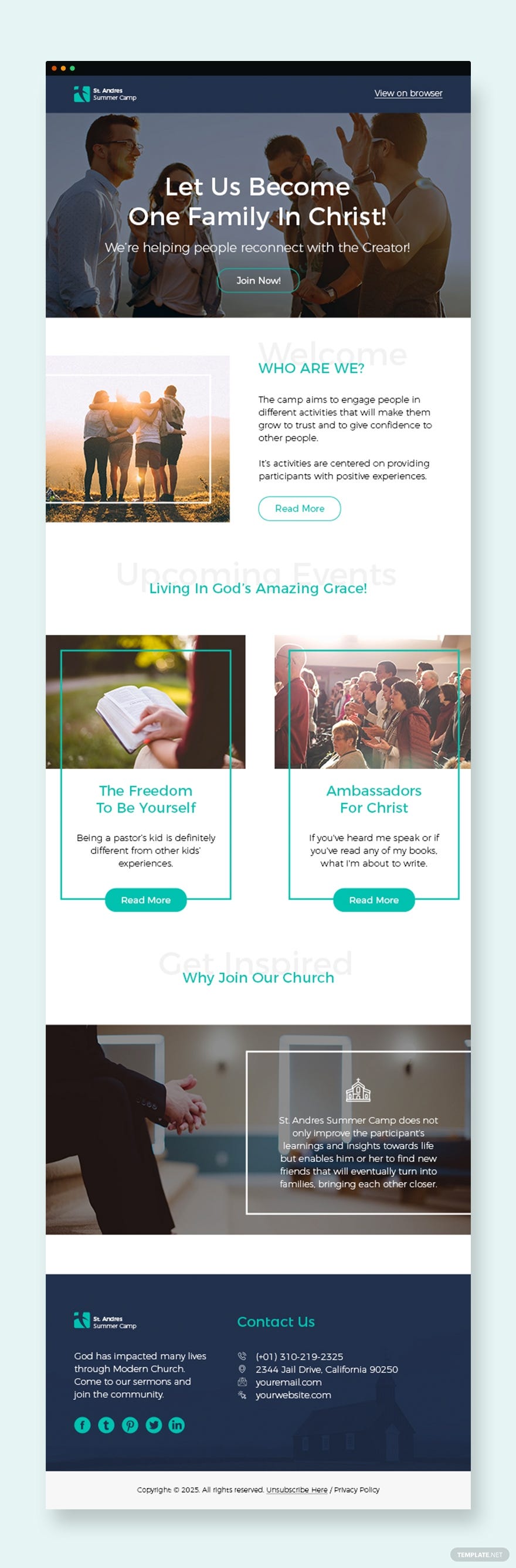 10 Free Church Newsletter Templates You Can Use Now | by Get A ...
