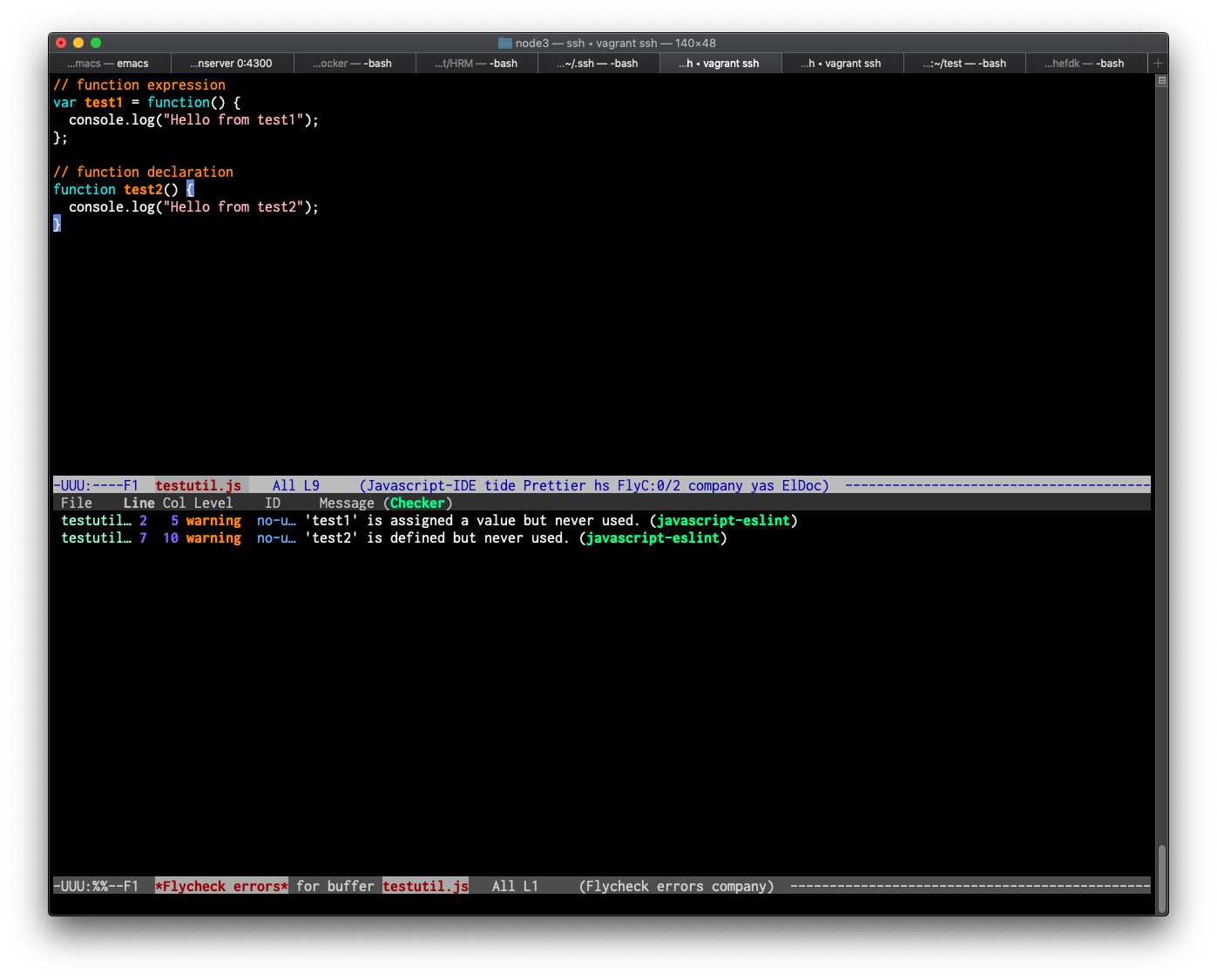 [Emacs-20] 用 Emacs 來寫 javascript 的小範例 | by Jerry Hsieh | Medium
