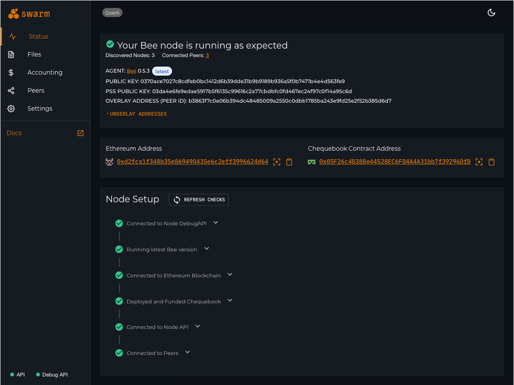 Bee Dashboard. TLDR; Try out Bee Dashboard which can… | by Swarm ...