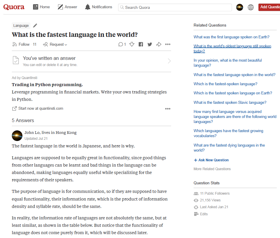 How to Use Quora as a Source of Blogging ideas | by John Lo | The ...