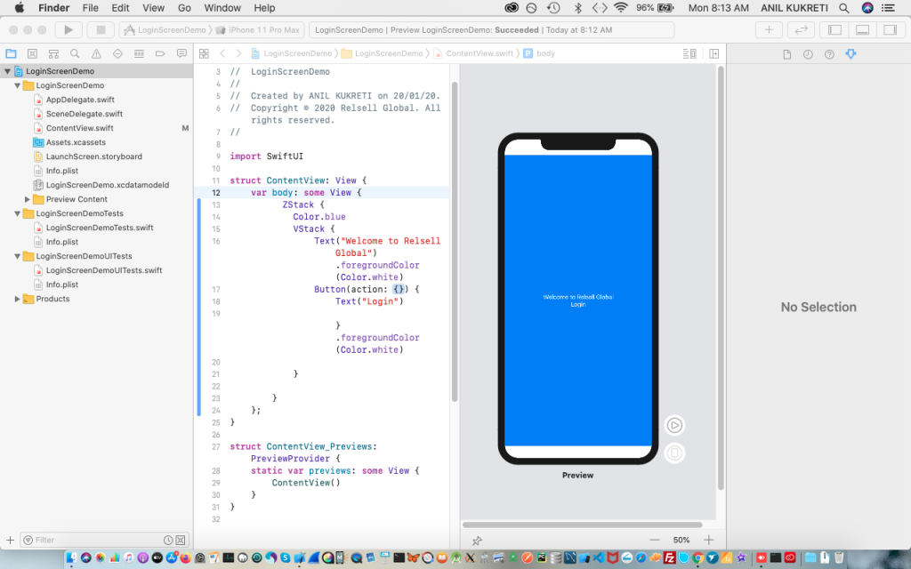 Login Screen Demo With Swiftui Login Screen Demo With Swiftui By Successanil Medium