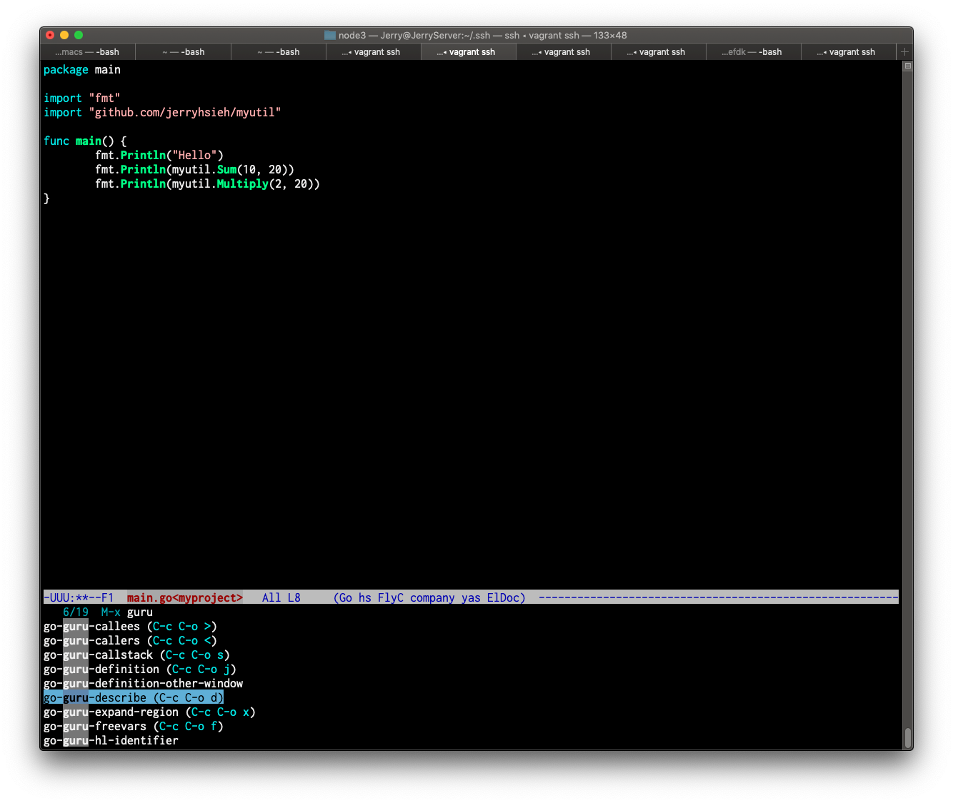[Emacs-22] 用 Emacs 來寫 Go 之範例篇. 用 Emacs 來寫 Go | by Jerry Hsieh | Medium