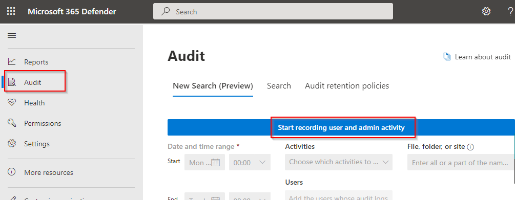 Auditing sign-ins and other actions in Microsoft 365 | by John Gruber | GitBit | Aug, 2022 | Medium