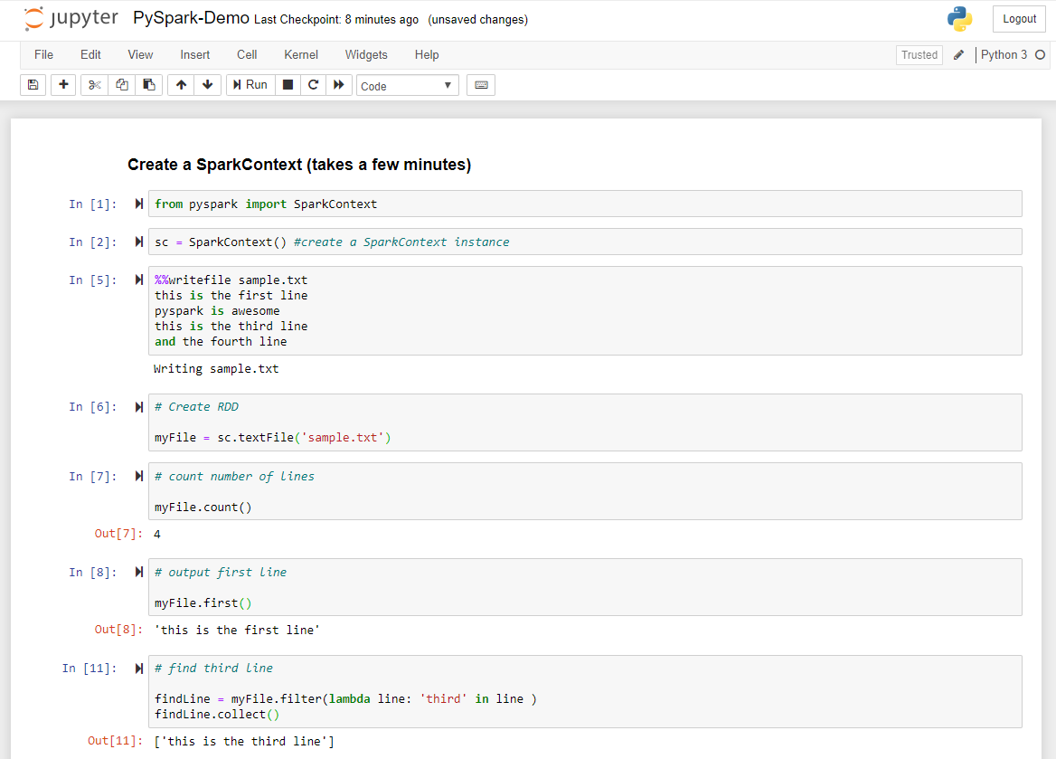 Run Pyspark And Jupyter Notebook Using Docker By Balkaran Brar