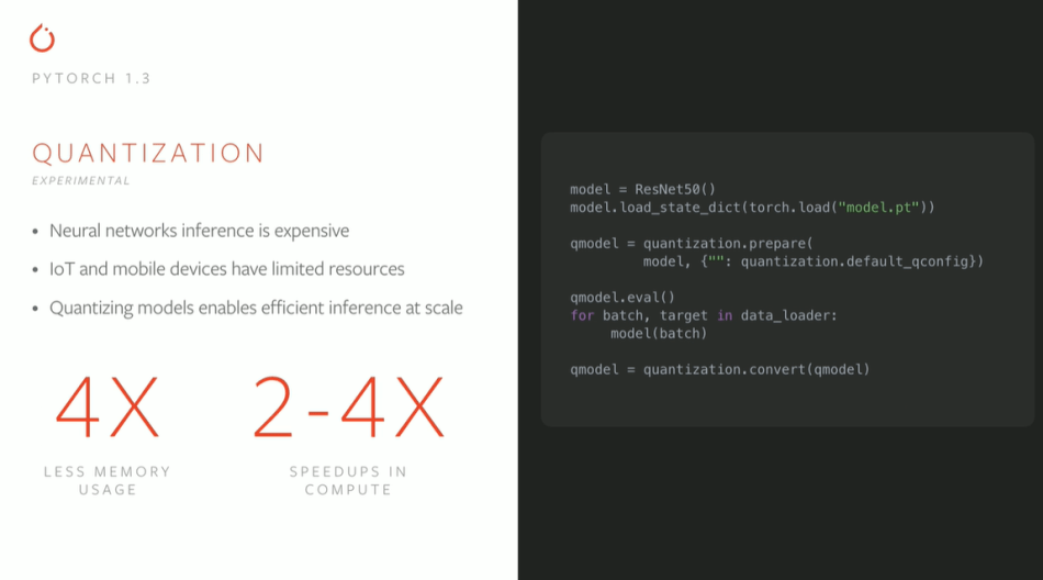 Facebook Debuts PyTorch 1.3 With PyTorch Mobile, Quantization, TPU Support and More | by Synced ...