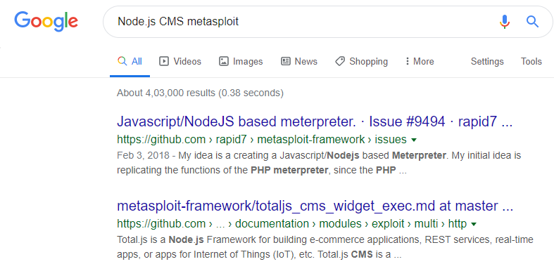 Exploiting A Vulnerable Node Js Cms With Metasploit By Ashish Bhangale Pentester Academy Blog