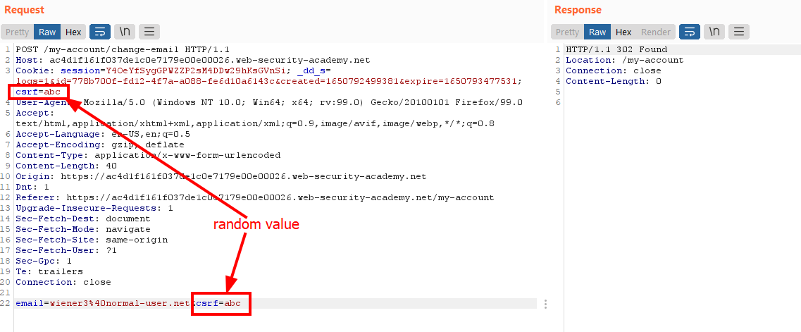 Writeup: CSRF where token is duplicated in cookie @ PortSwigger Academy | by Frank Leitner | Apr ...