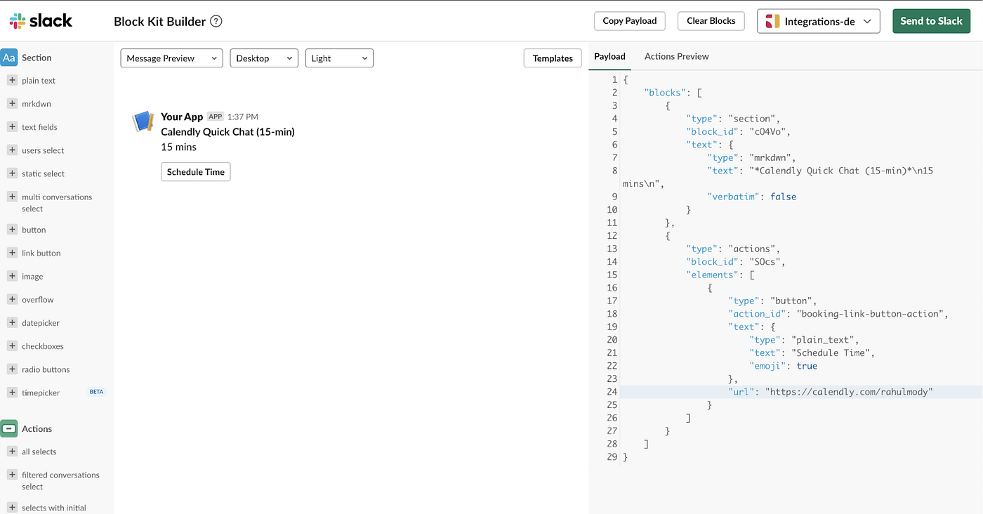 How Calendly makes scheduling smarter in Slack | Slack Platform Blog ...