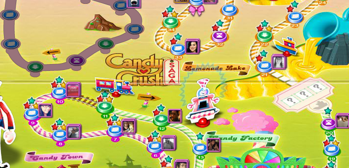 Candy Crush Saga Map