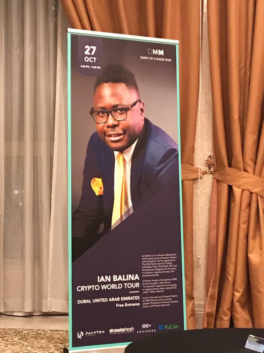 Ian Balina Crypto World Tour. We were proud to have Ian Balina with ...