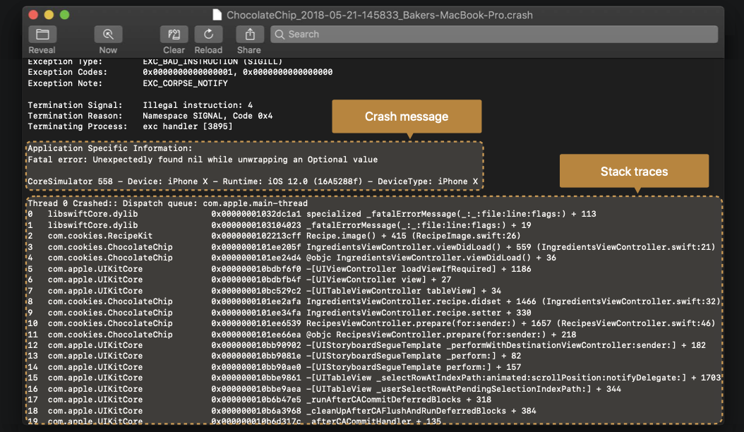 Understanding Crashes and Crash Logs | by Jinha Park | Medium
