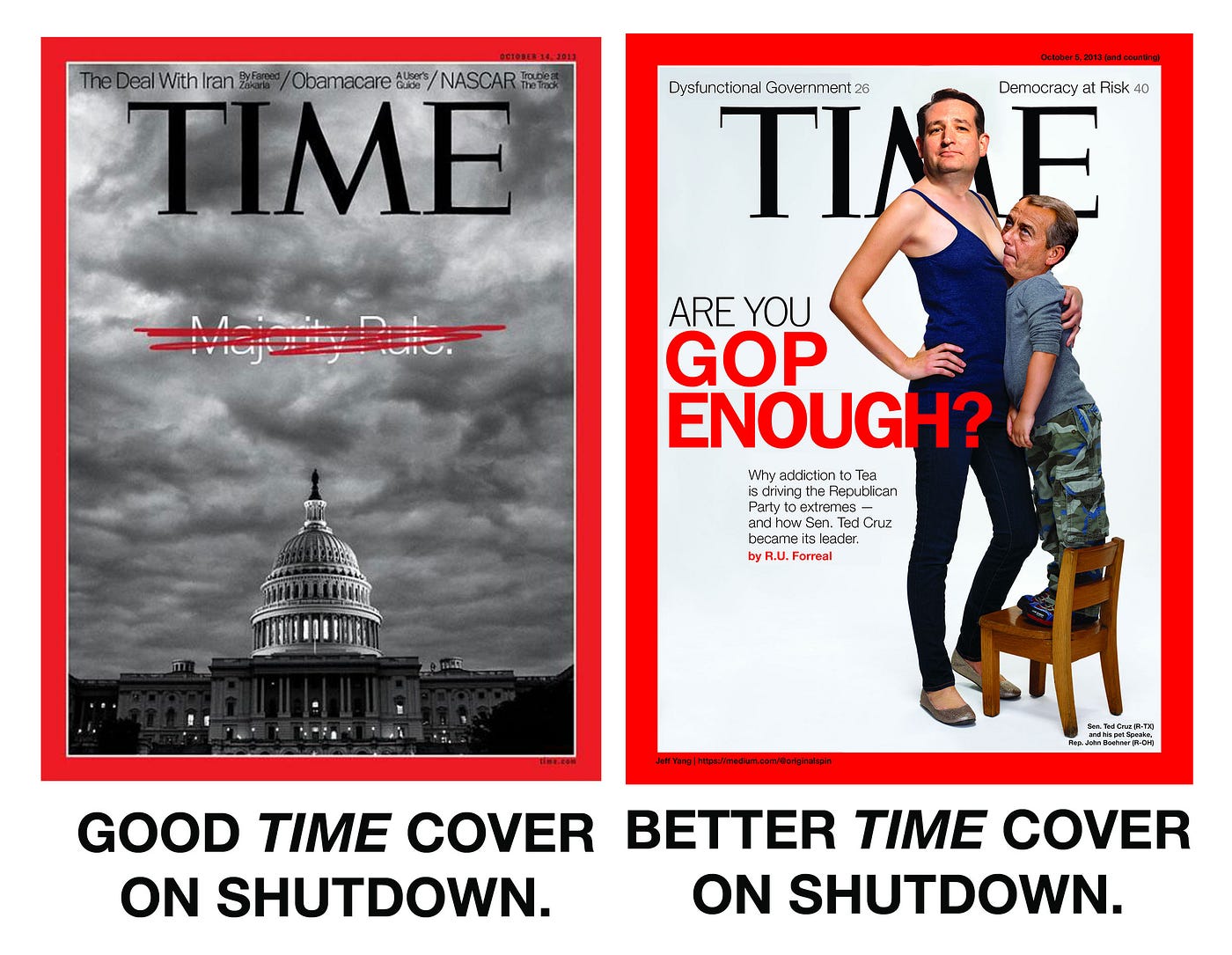 Time Magazine, you missed a golden opportunity with your “Shutdown ...