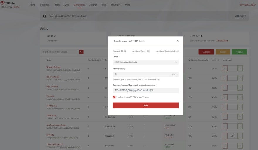 Tron TRX Step by Step Staking Tutorial 2021 | by Luma Books | Coinmonks ...