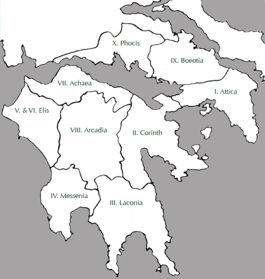 Early steps in digitally mapping Pausanias’s Description of Greece | by ...